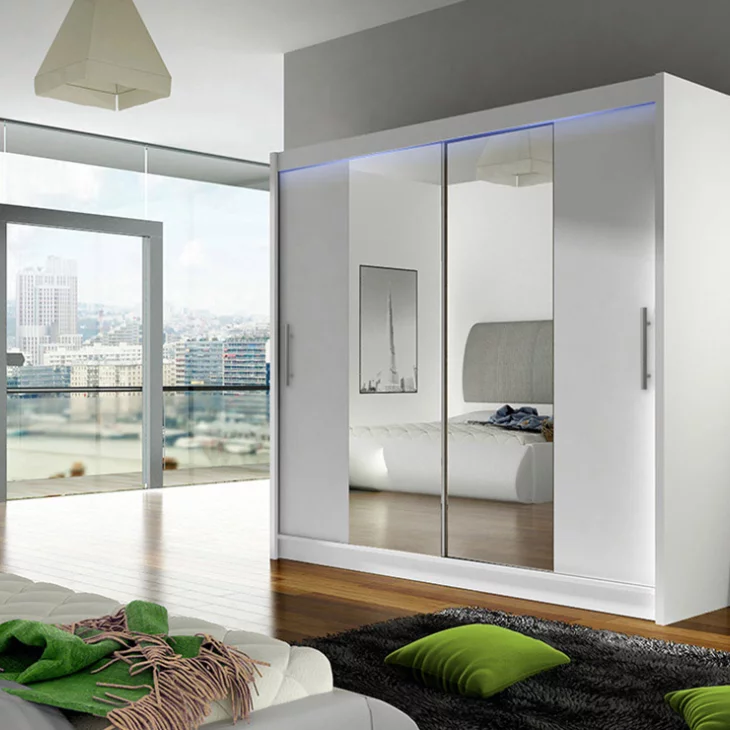 Garderobni ormar London II + LED