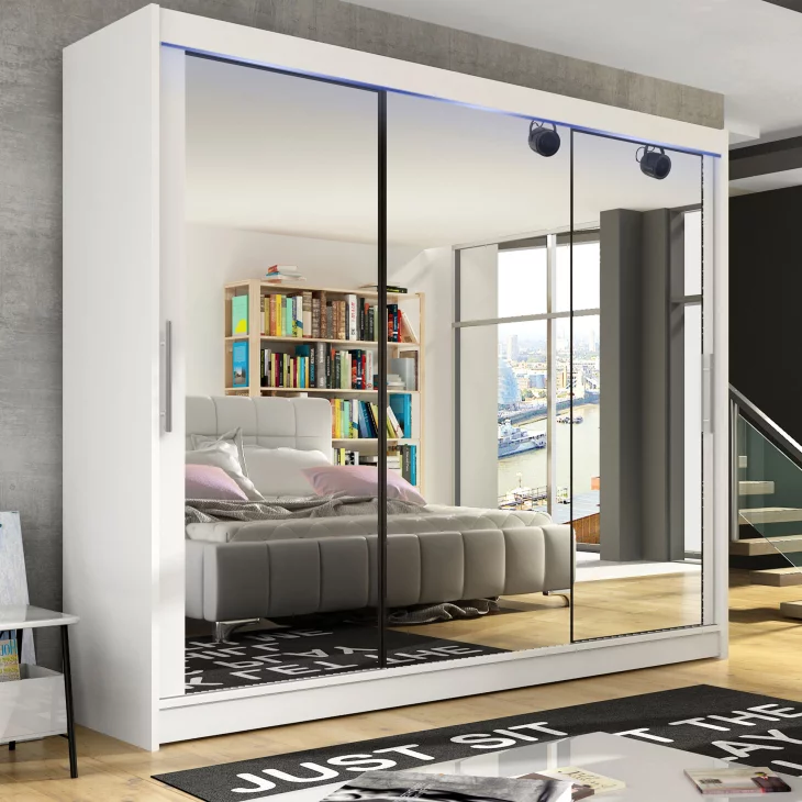 Garderobni ormar Aston III + LED