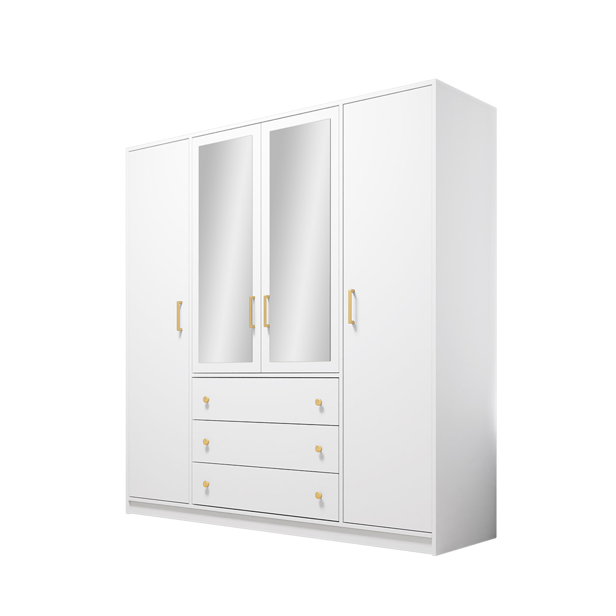 Ormar Retro D4 Lux bijeli